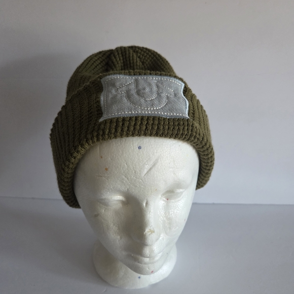 True Religion | Accessories | True Religion Olive Green Knit Beanie One ...